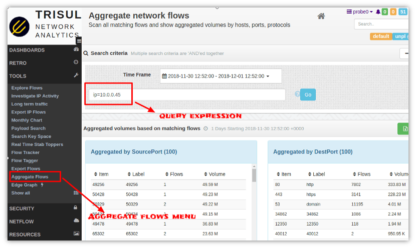 Working with network flows gets easier with the new Trisul update - Trisul Network Analytics